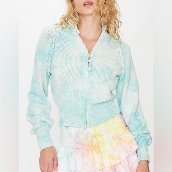 LoveShackFancy | Jackets & Coats | Loveshackfancy Tie Dye Florrine Zip Up Jacket | Poshmark